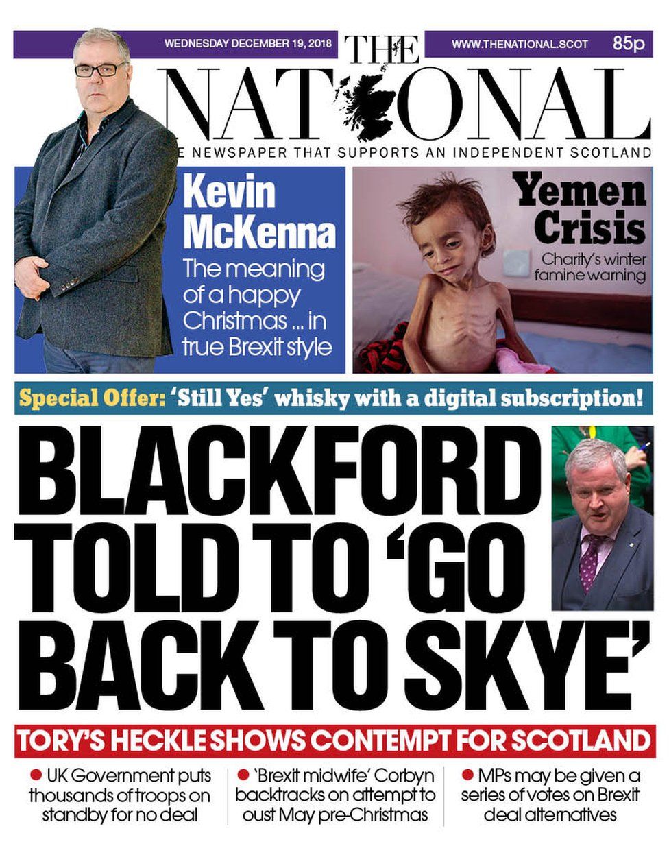 Scotland's papers: Ferry 'terror' and 100 days until Brexit - BBC News