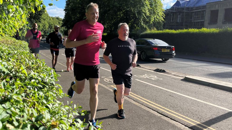The running club where members can never be too slow - BBC News