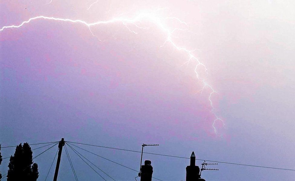 Lightning pictures: Thunderstorms light up the skies across England ...