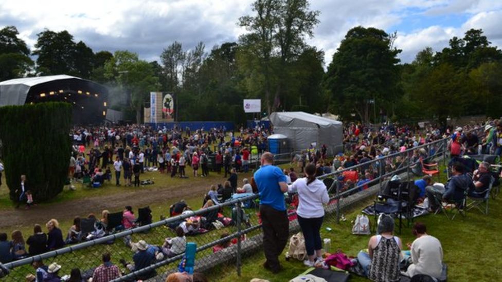Things are just that little bit different at Belladrum festival - BBC News