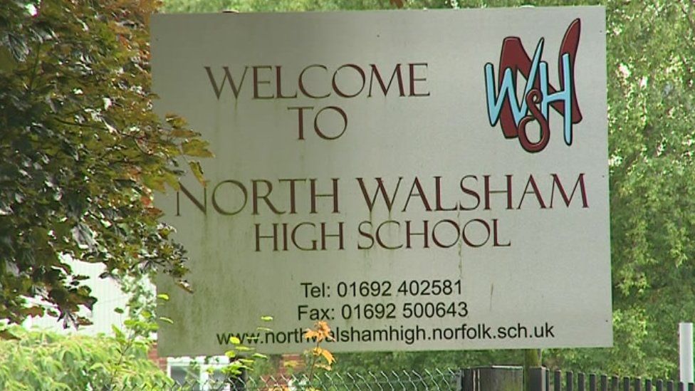 Boy, 12, arrested after knives found in Norfolk school - BBC News