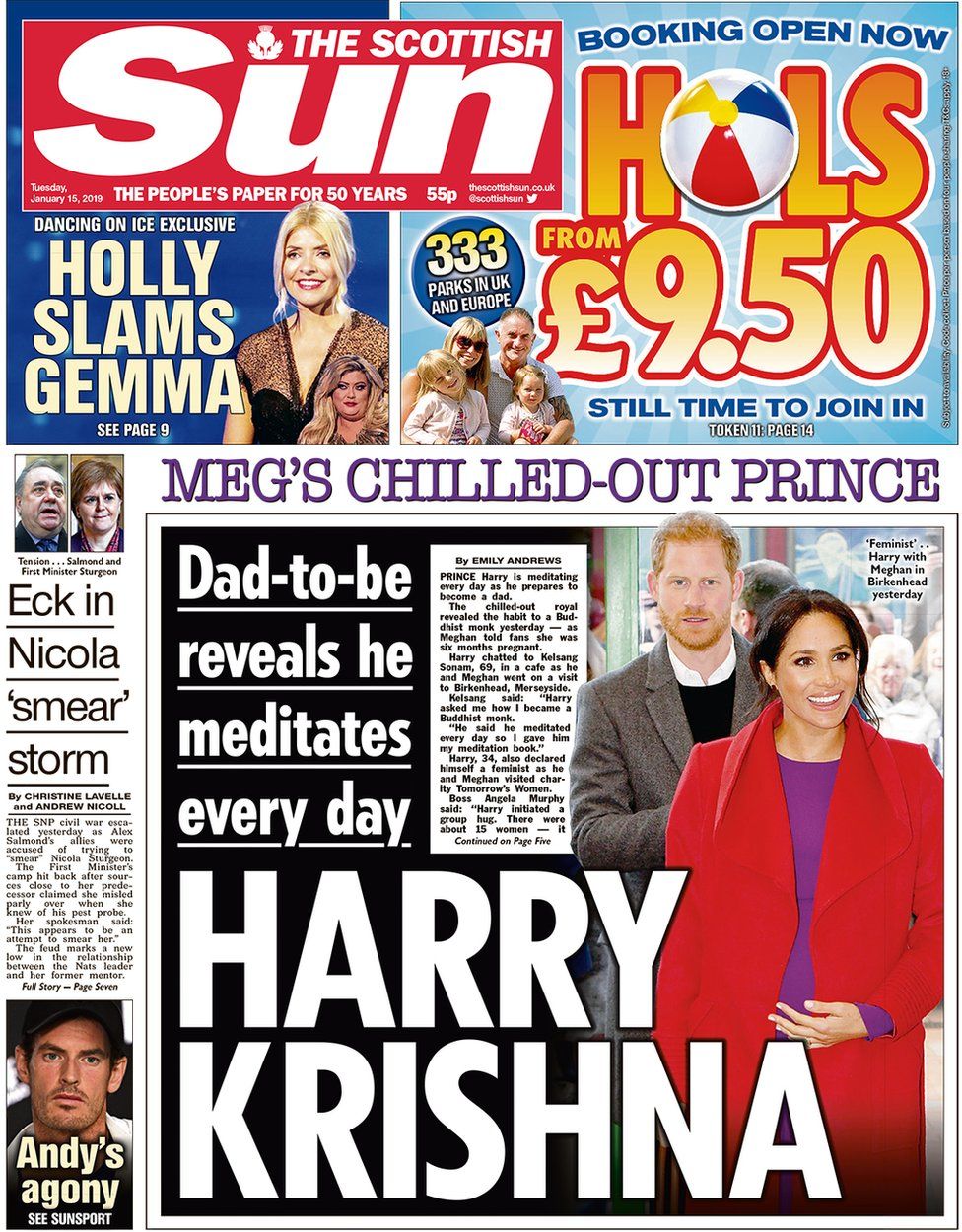 Scotland's front pages: Brexit vote and first ministers' spat - BBC News