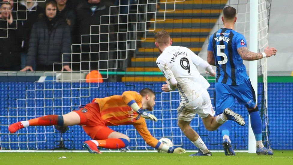 Cwpan FA Lloegr: Abertawe 4-1 Gillingham - BBC Cymru Fyw