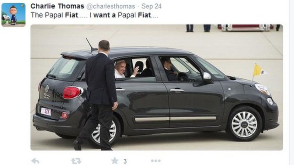 Pope Francis and the little black car - BBC News