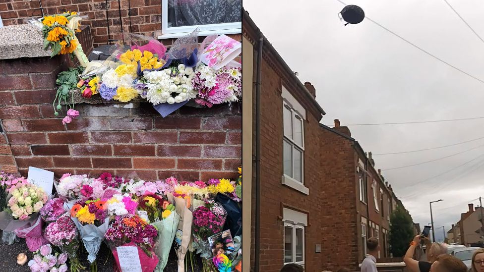 Sarah Henshaw: Vigil held for mother found dead in layby - BBC News