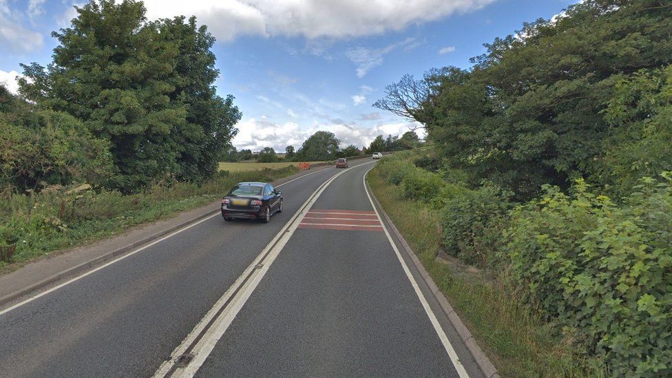Motorcyclist dies in crash with car on A46 - BBC News
