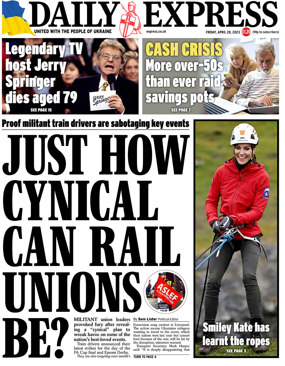 'Vindictive' rail unions and 'talk show king' dies - BBC News