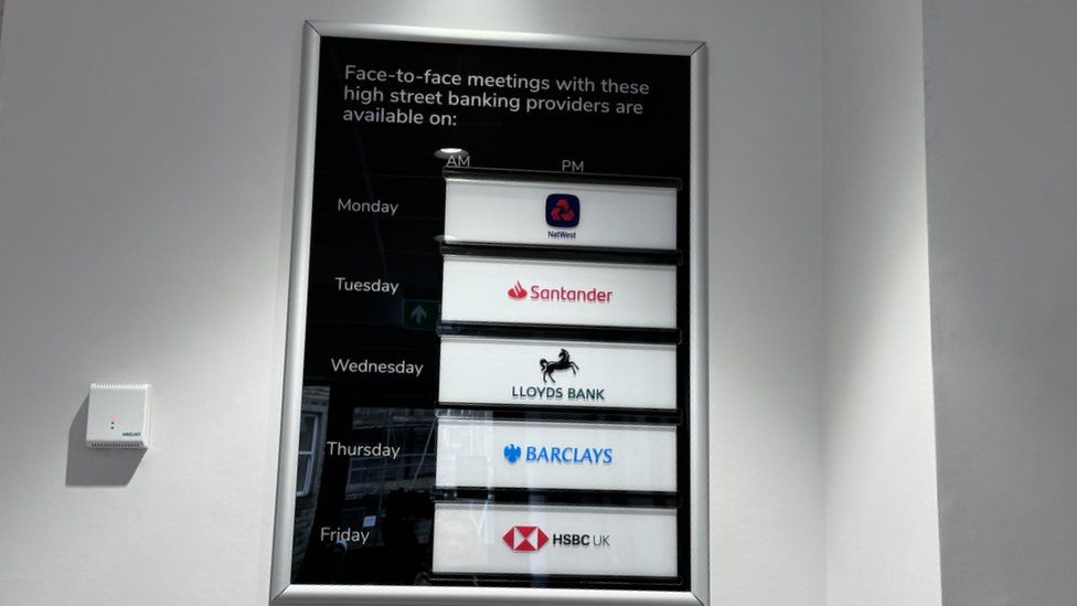 Lancashire's first banking hub opens in Barnoldswick - BBC News