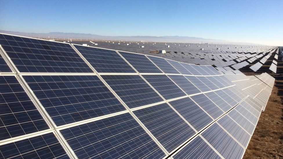 Europe's largest floating solar farm to open - BBC News