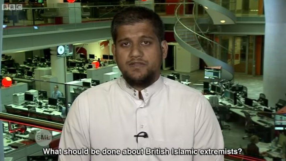 Islamic State's Siddhartha Dhar, also known as Abu Rumaysah, and his TV ...