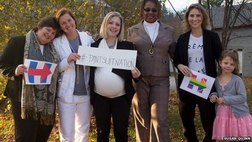 Trump election Pantsuit Nation: Clinton fans find comfort on Facebook ...