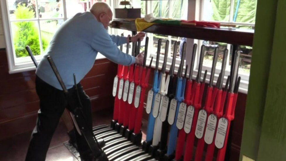 Victorian signal box points the way to the past - BBC News