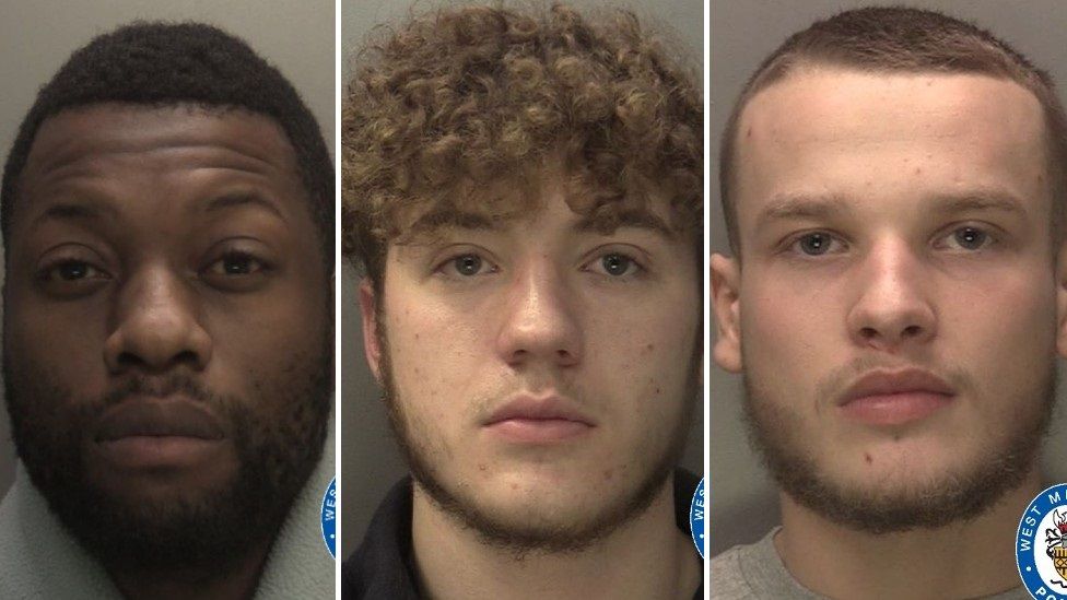 Three jailed after man fatally stabbed at Coventry garage - BBC News
