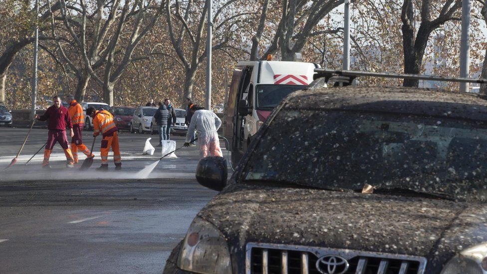 Bird poo closes roads in Rome - BBC Newsround