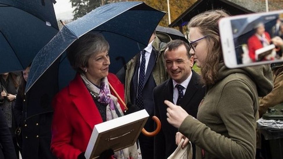 DUP's Foster hits out at May's Brexit 'propaganda' tour - BBC News