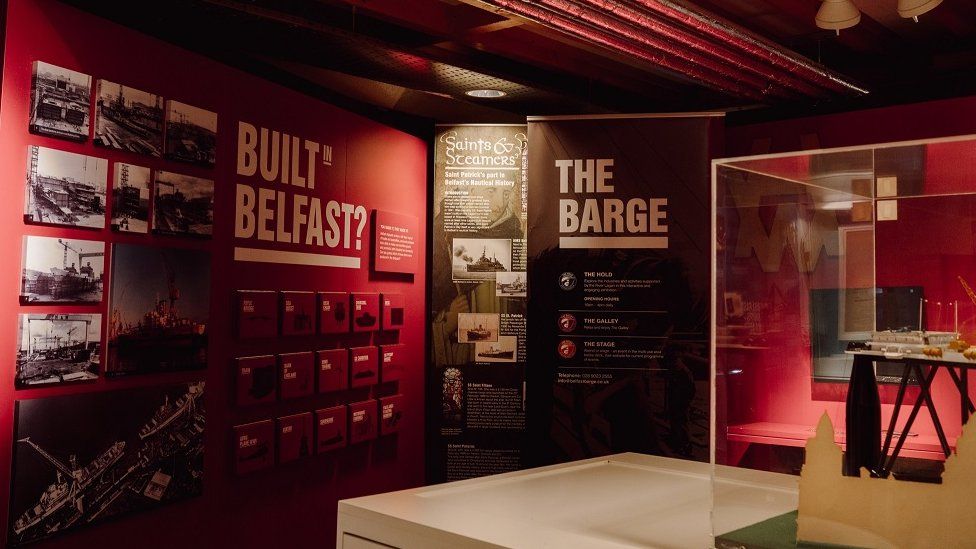 Belfast Barge: The quirky arts venue moored on the River Lagan - BBC News