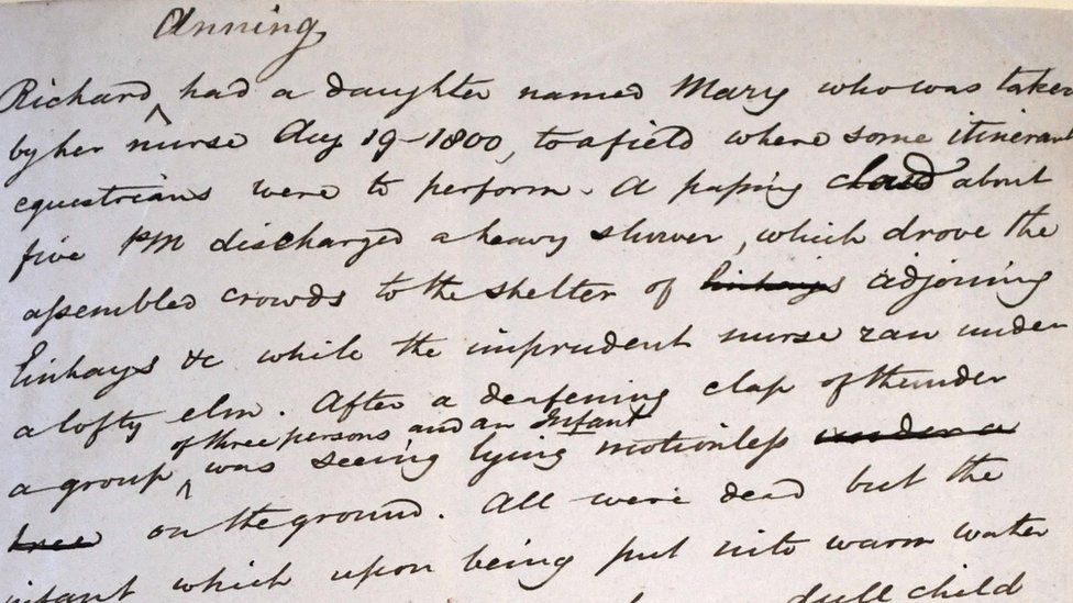 Mary Anning: Lyme Regis fossil hunter's rare biography published - BBC News