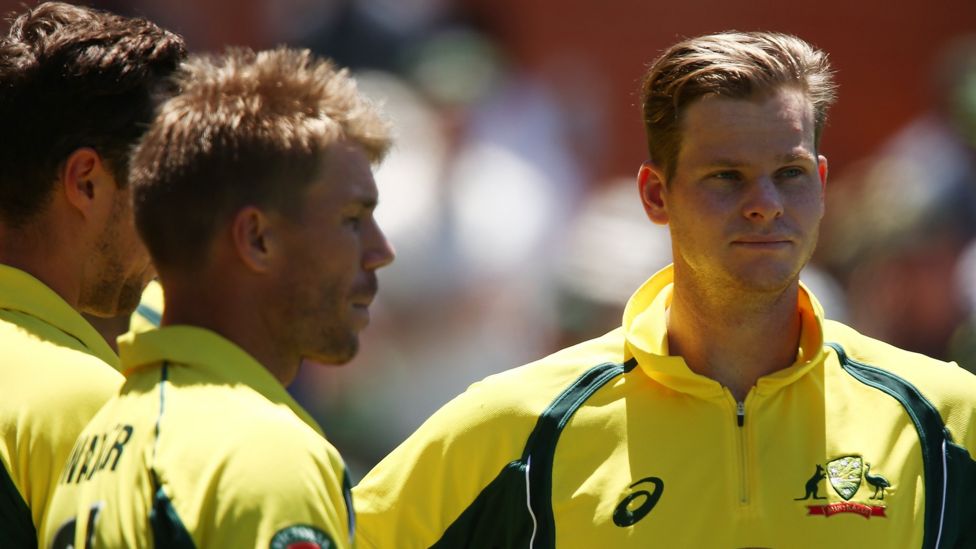 Australian cricketers take part in embarrassing photo shoot - BBC Sport
