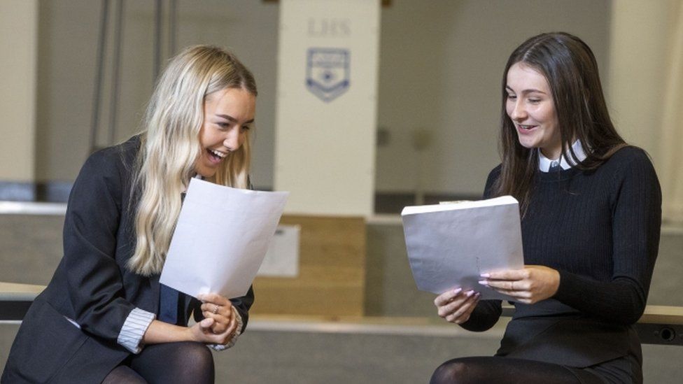 Wales A-level student hopes assessed grades are 'fair' - BBC News