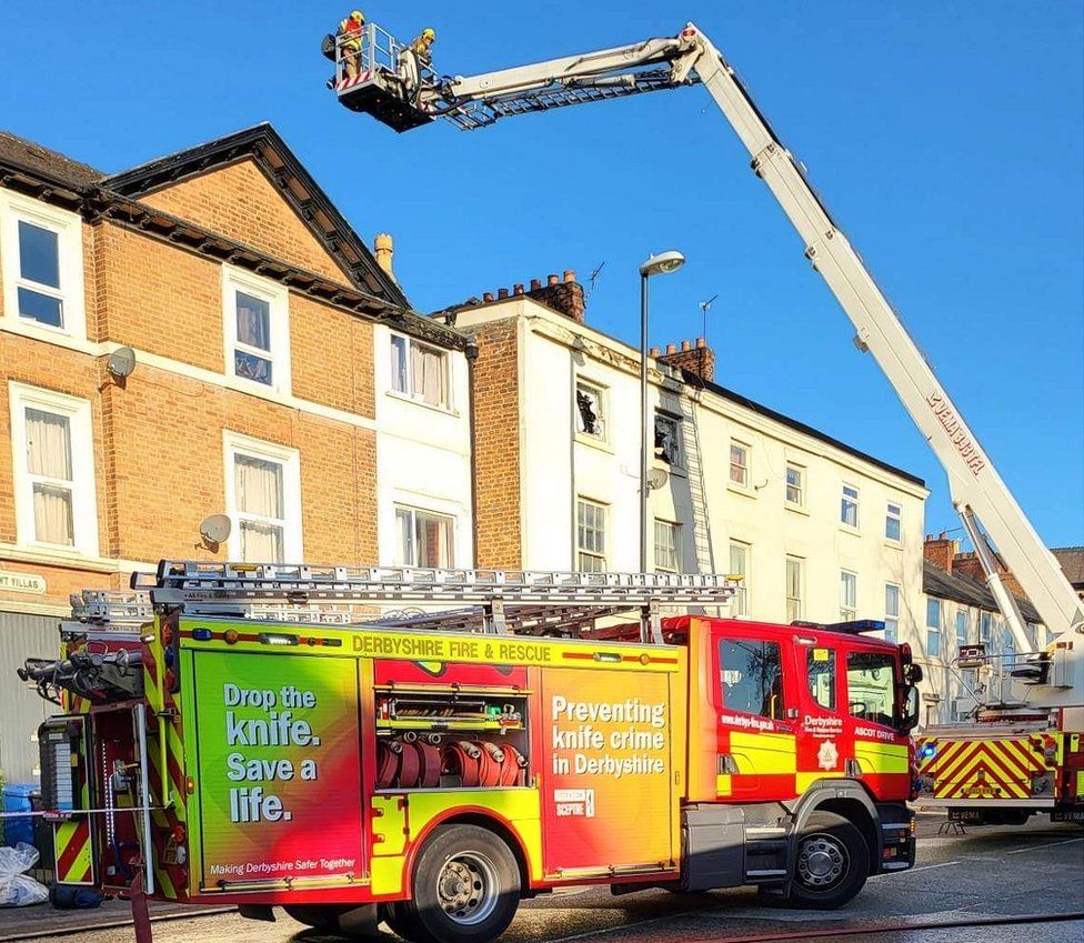 Cannabis plants found as crews tackle Derby fire - BBC News