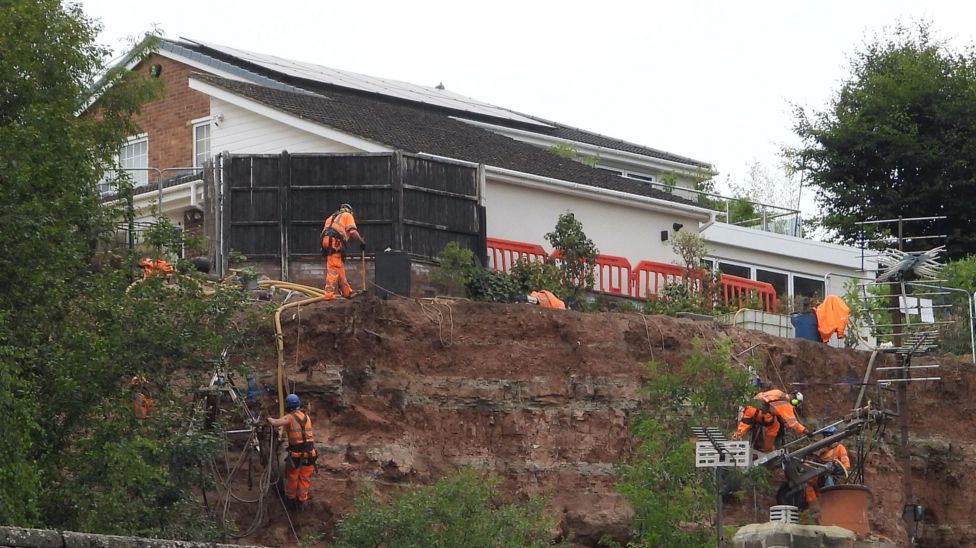 Chilwell: First phase of quarry repair work nearing completion - BBC News