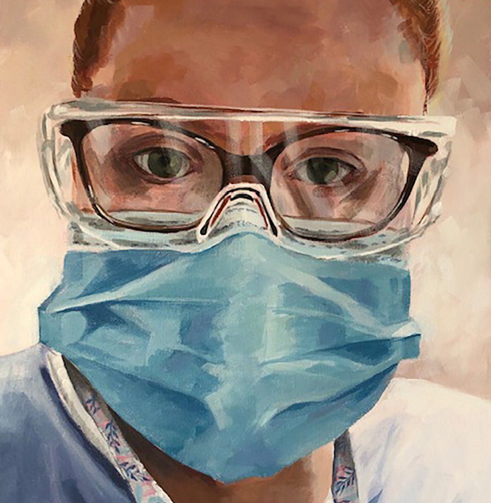 Coronavirus: Portraits of NHS frontline 'heroes' - BBC News