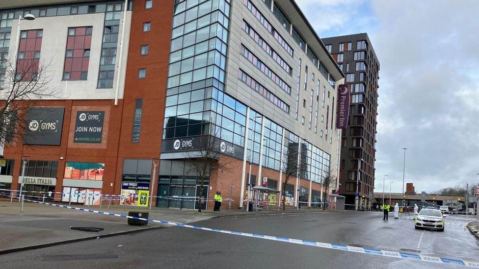 Murder probe after man stabbed to death in Coventry city centre - BBC News