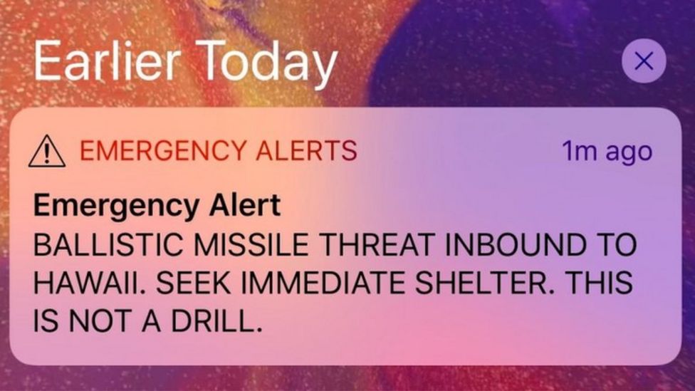 Hawaii alert: Employee who sent missile warning reassigned - BBC News