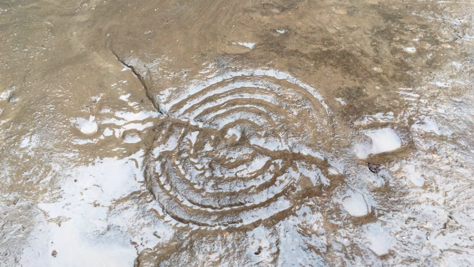 Prehistoric Cochno Stone unearthed near housing estate - BBC News