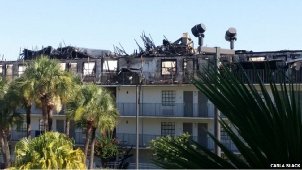 Florida: Tourists from Ireland caught up in 'lightning strike' fire at ...