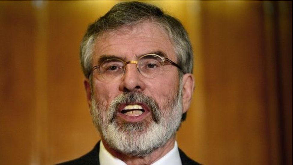 RHI scandal: Gerry Adams says Stormont at 'defining point' - BBC News