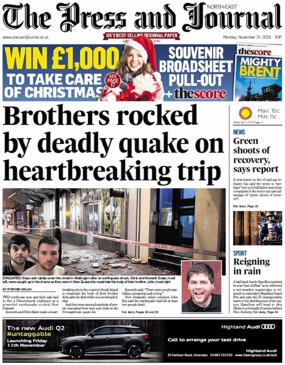 Scotland's papers: North Sea 'abyss' and Farage meets Trump - BBC News