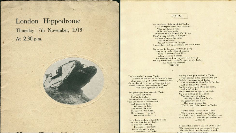 'Lost' AA Milne poem on tanks found in Bovington archive - BBC News