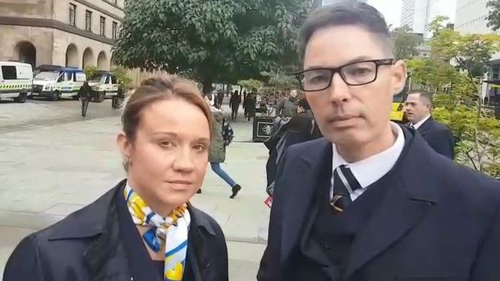 Thomas Cook staff protest at Conservative Party Conference - BBC News