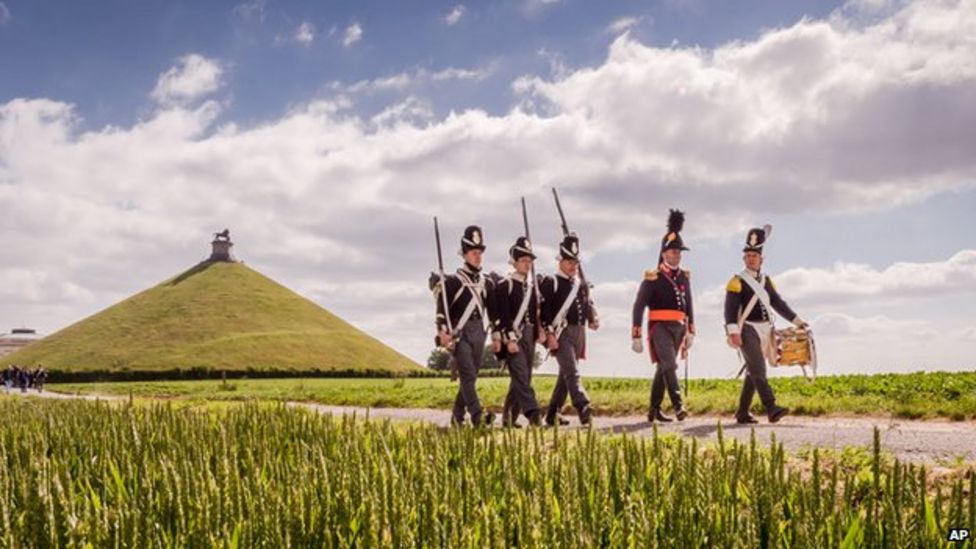 Battle of Waterloo memorial unveiled by Prince Charles - BBC News