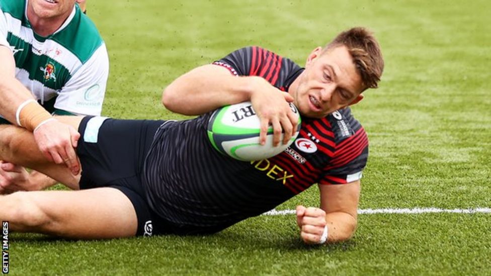 Alex Lewington: Saracens winger signs new contract - BBC Sport