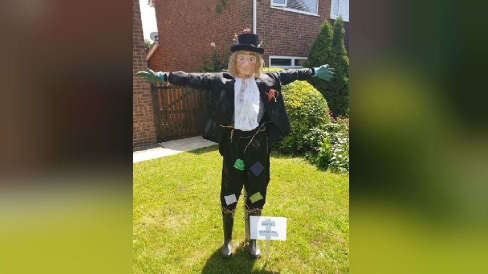 Astronaut scarecrow loses competition on Moon landing anniversary - BBC ...