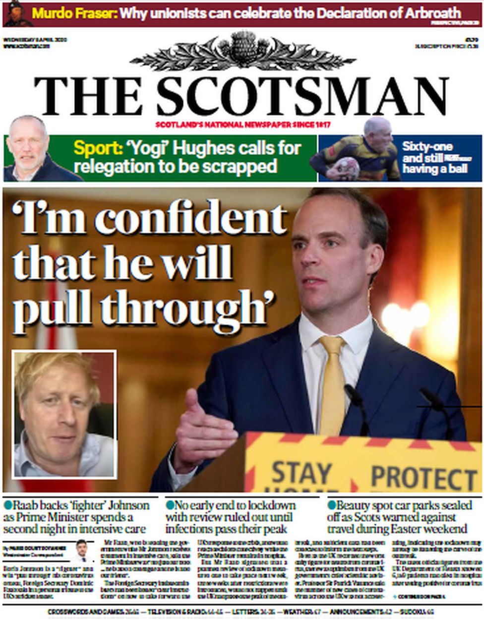 Scotland's papers: Boris battles on and miracle in Perthshire - BBC News