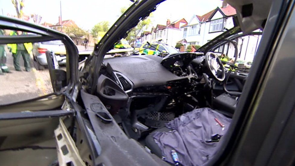 Gas blast driver had 'unbelievably lucky escape' - BBC News