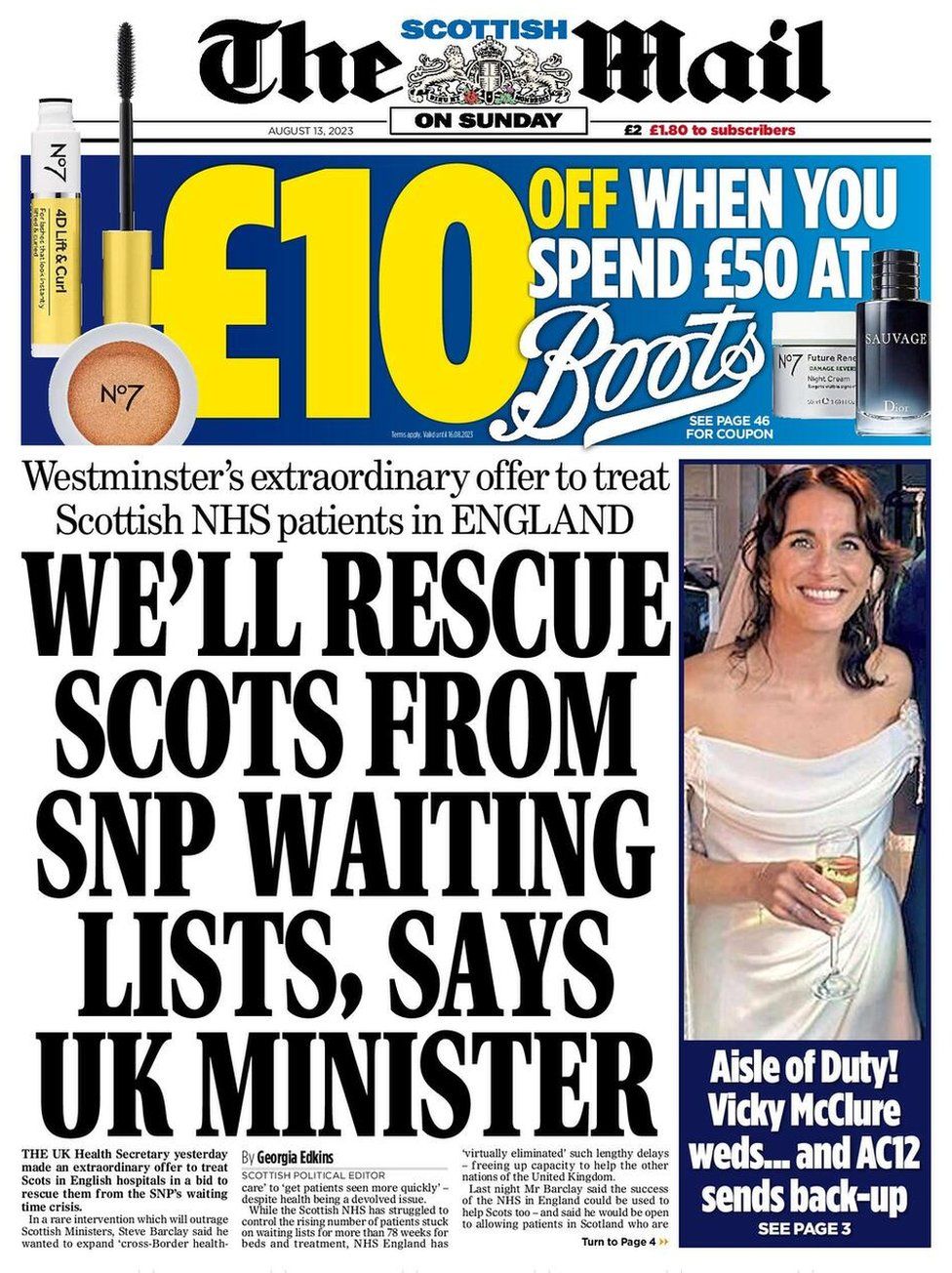 Scotland's papers: Calls to end Greens deal and more migrant barges ...