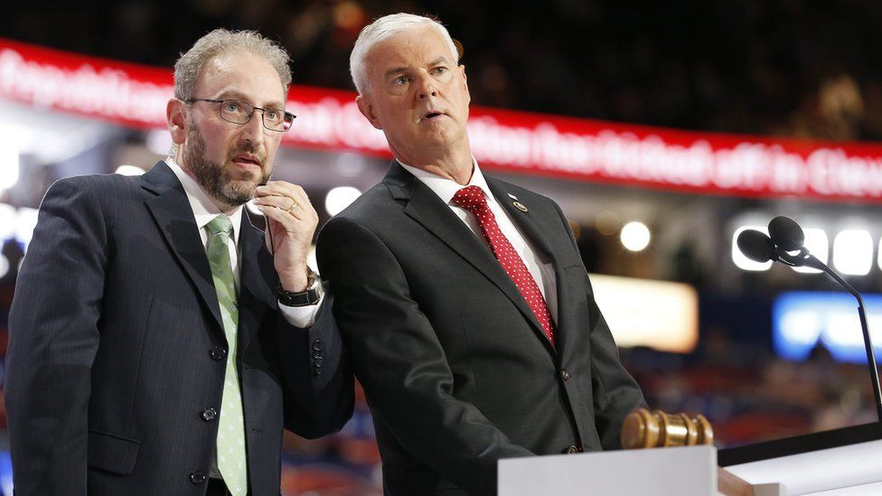 Republican Party unity frays as convention opens - BBC News