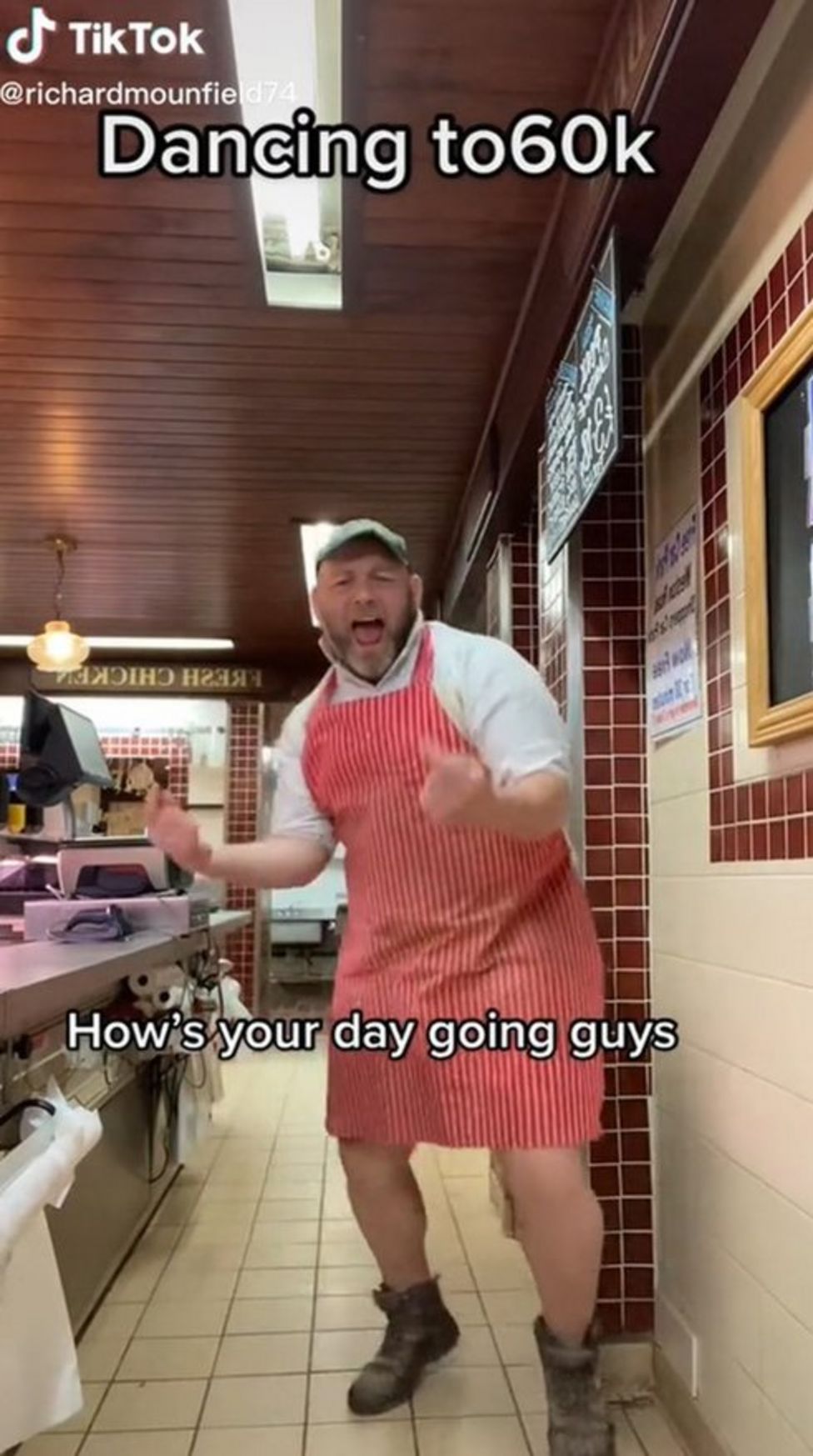 Dancing butcher from Staffordshire a cut above the rest on TikTok - BBC ...