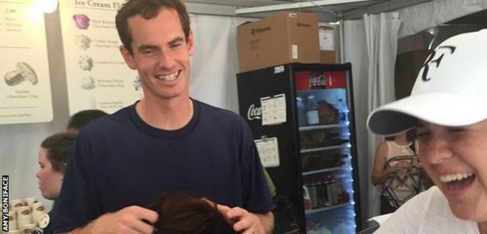 Andy Murray serves up a treat for fans in Cincinnati ice-cream parlour ...