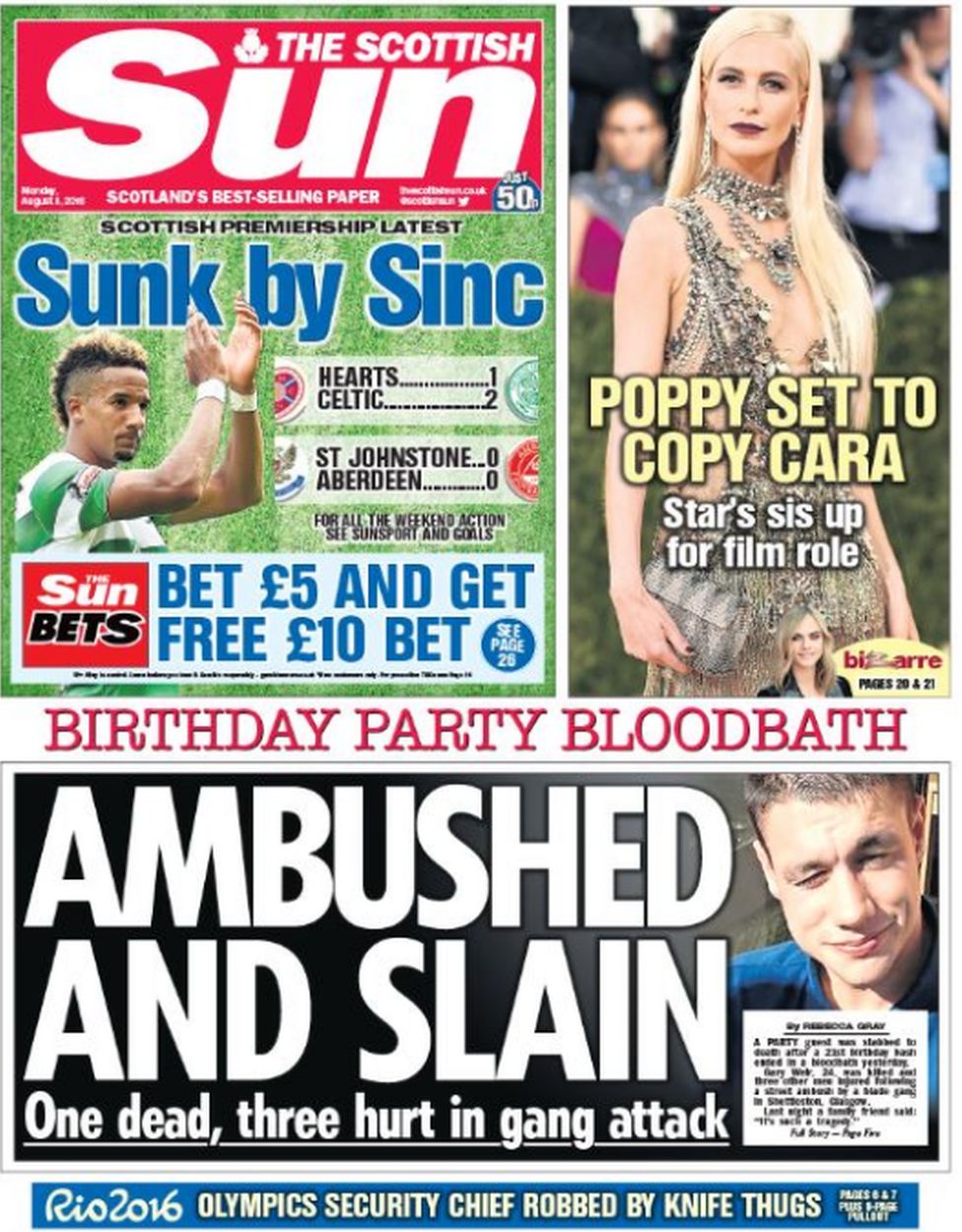 Scotland's papers: Fracking payouts and birthday stabbing - BBC News