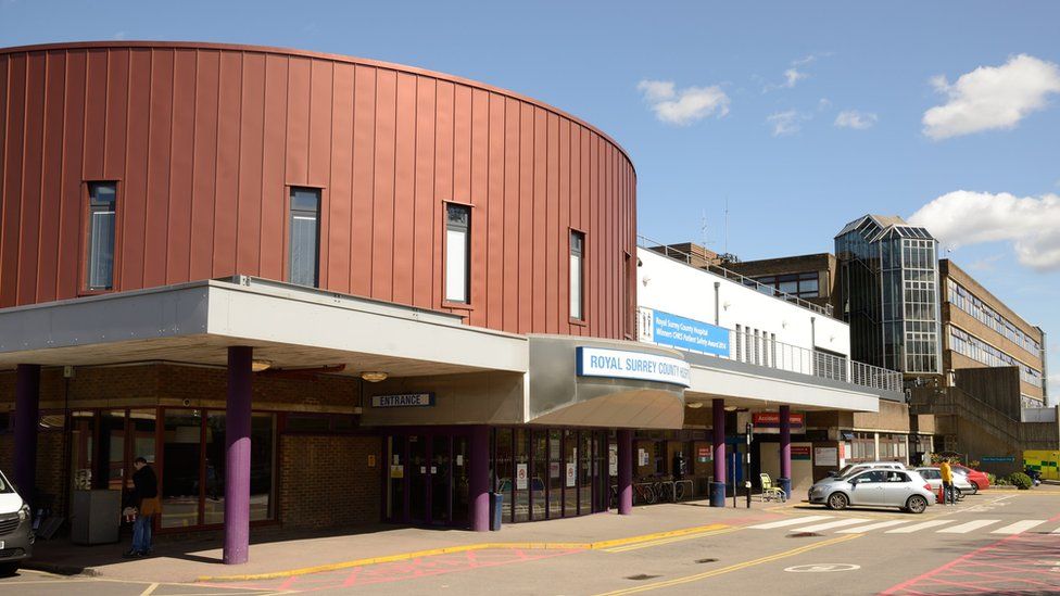 Inquiry into 'dire' £8.4m debts at Royal Surrey hospital - BBC News