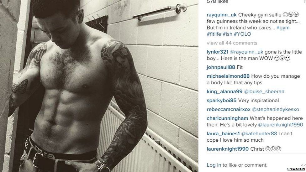 Ray Quinn's got fans asking for gym tips after muscle shots - BBC News