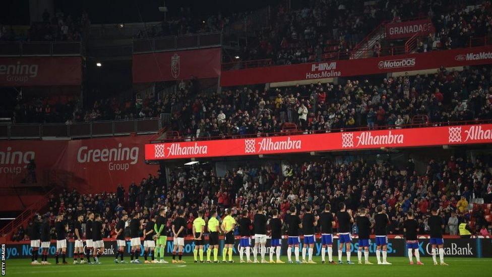 Granada v Athletic Bilbao: Tributes to fan who died in stands as game ...