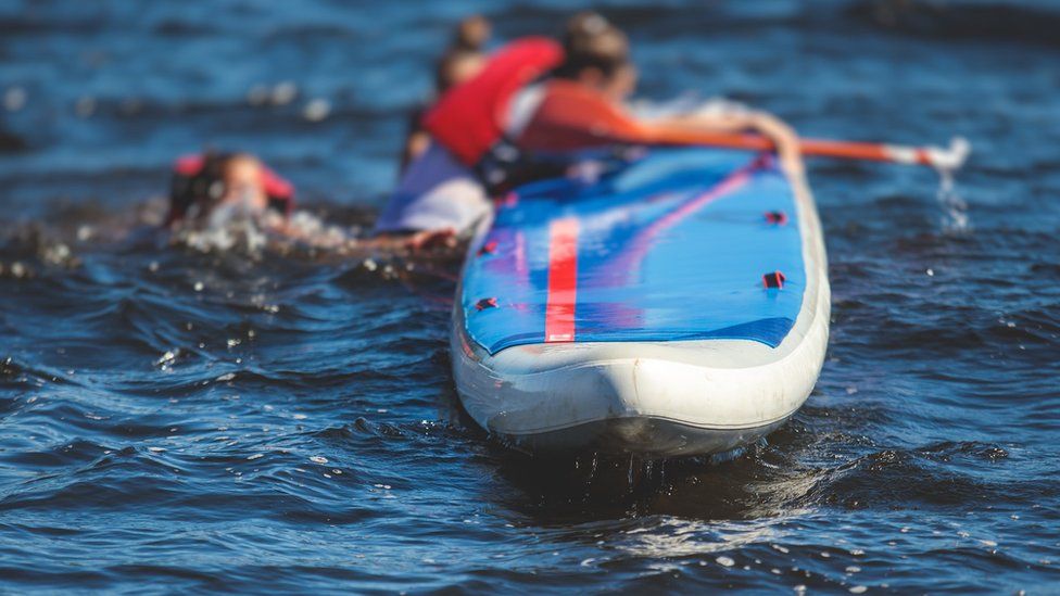 Paddleboard warning after rescues off Lincolnshire coast - BBC News