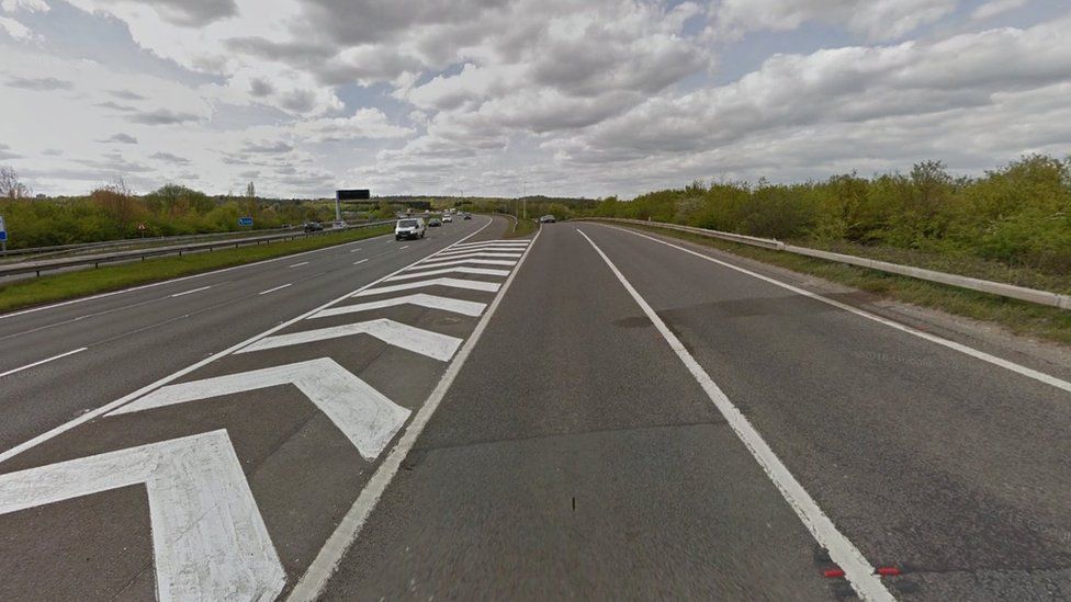 Man hit and killed by car on motorway - BBC News