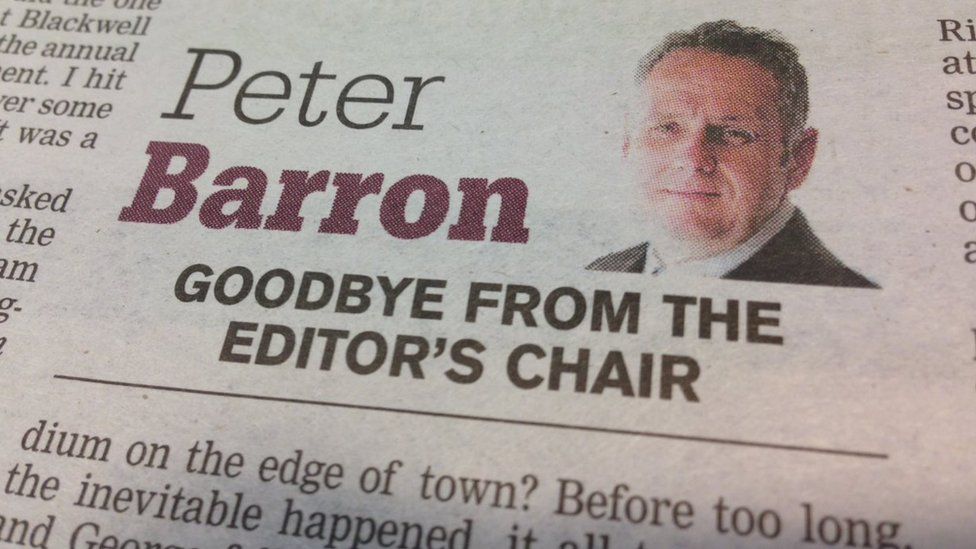 Northern Echo editor Peter Barron leaves after 17 years - BBC News